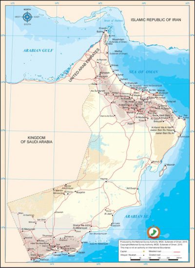 Map of the Sultanate of Oman - FM.gov.om